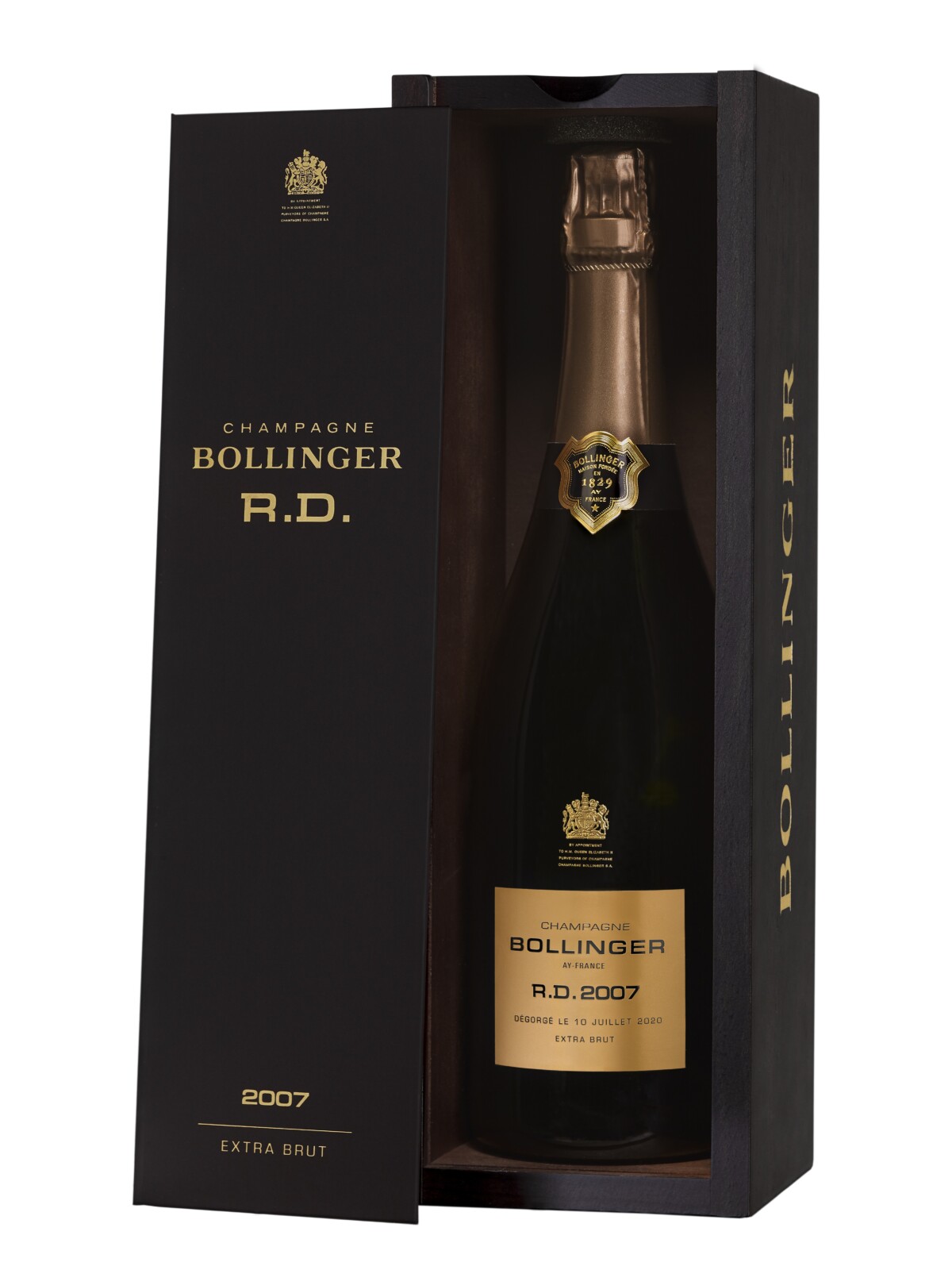 Bollinger R.D. Extra Brut 2007 in luxe houten kist - Drinkshop